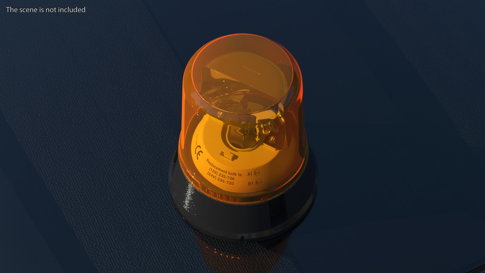 Flashing Rotating Beacon Orange 3D - TurboSquid 1872193