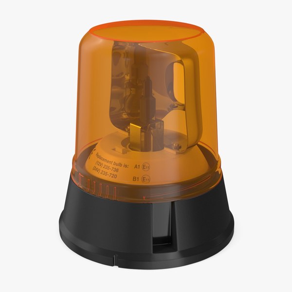 Flashing Rotating Beacon Orange 3D - TurboSquid 1872193