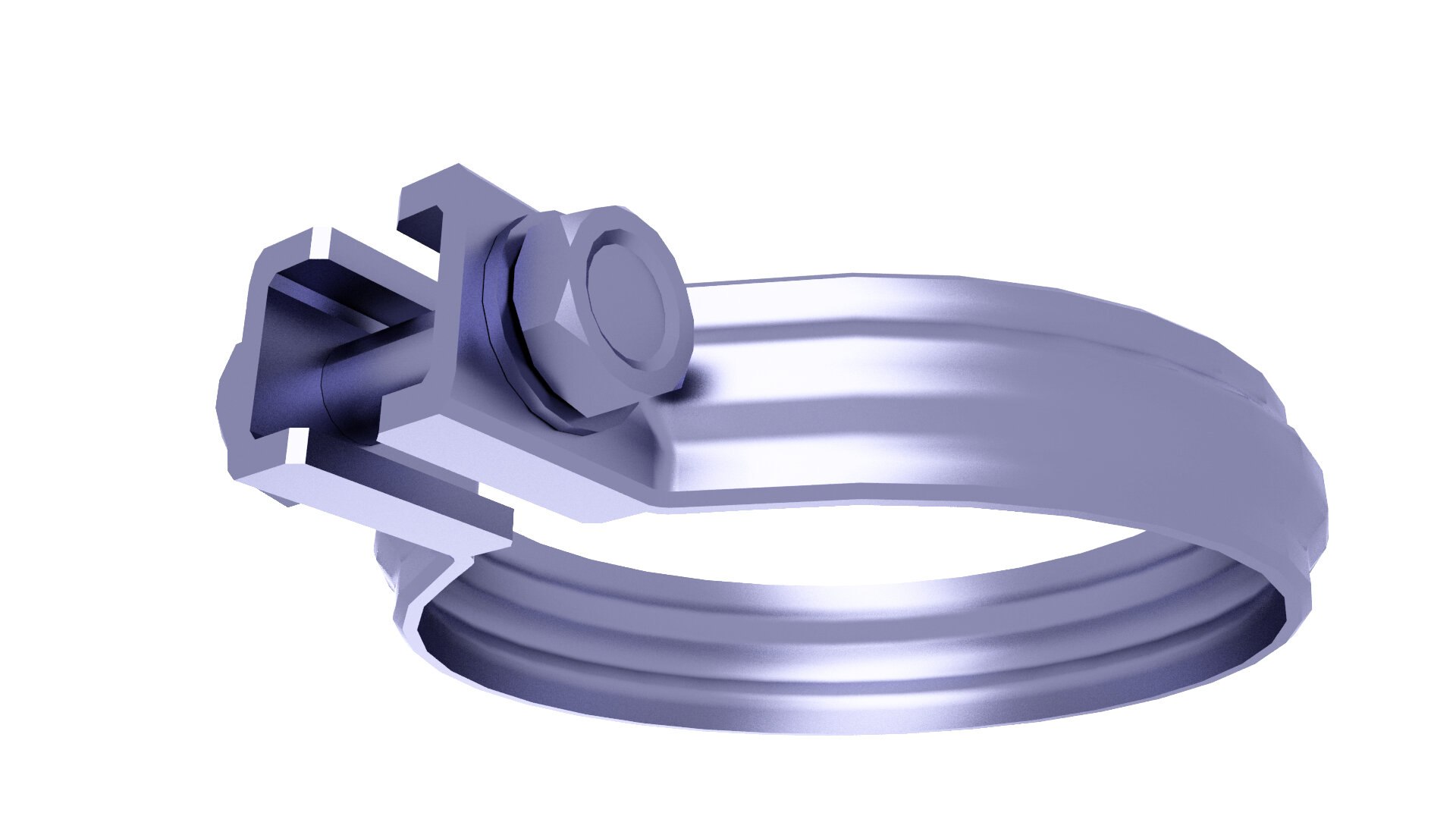 3D Model Steel Pipe Clamp 24 - TurboSquid 1864000