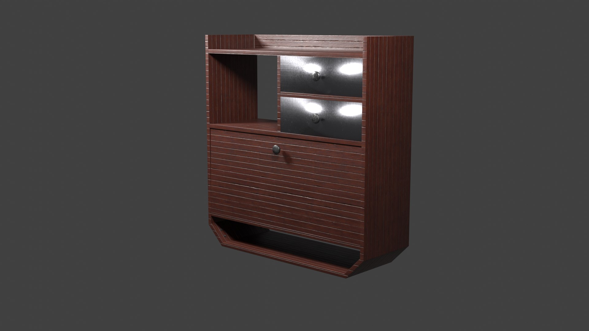 3D High-Quality Wall-Mount Table Model - TurboSquid 2128453