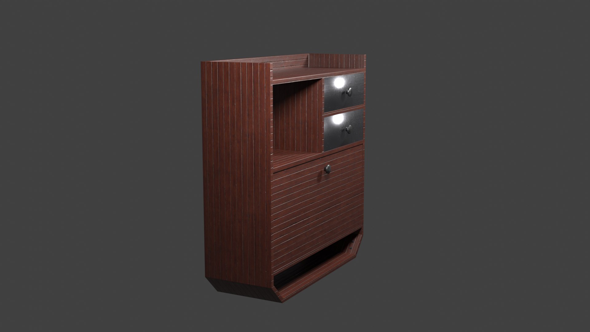 3D High-Quality Wall-Mount Table Model - TurboSquid 2128453