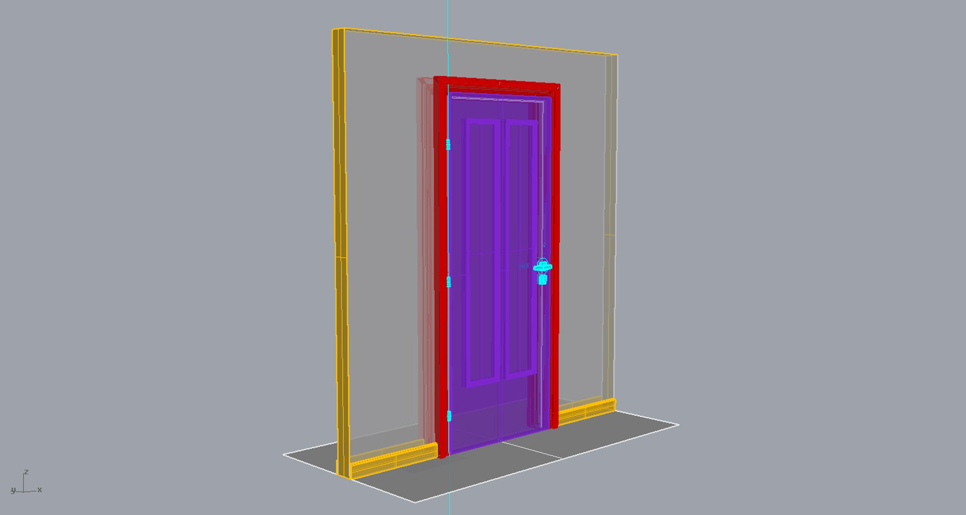 3d Wooden Door