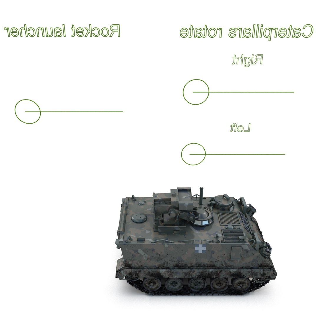 army armored vehicle m901 3d model