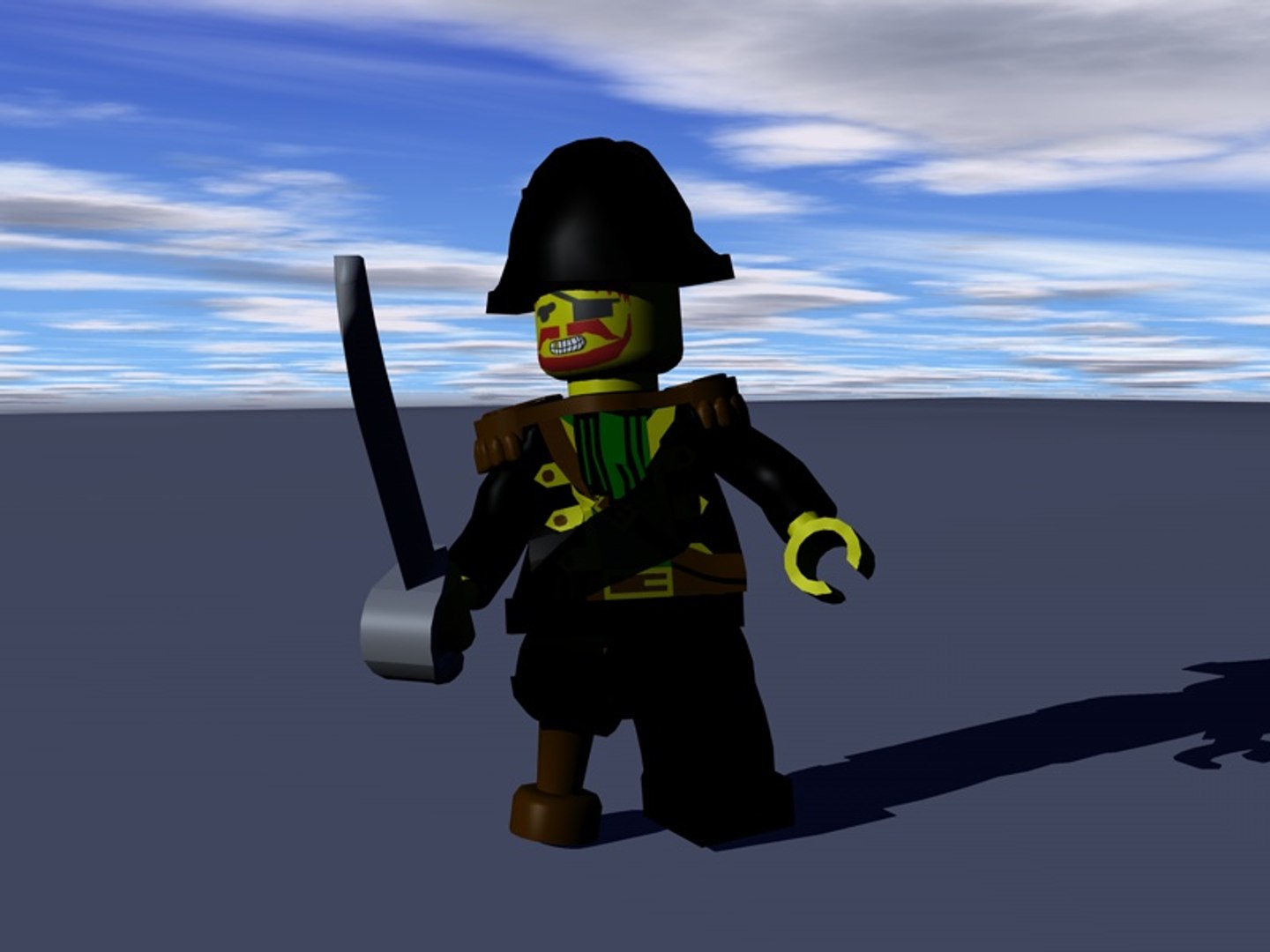 Lego Pirate 3d Model