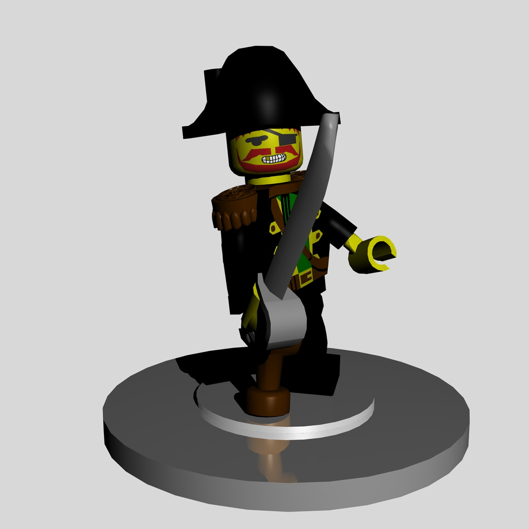 Lego Pirate 3d Model