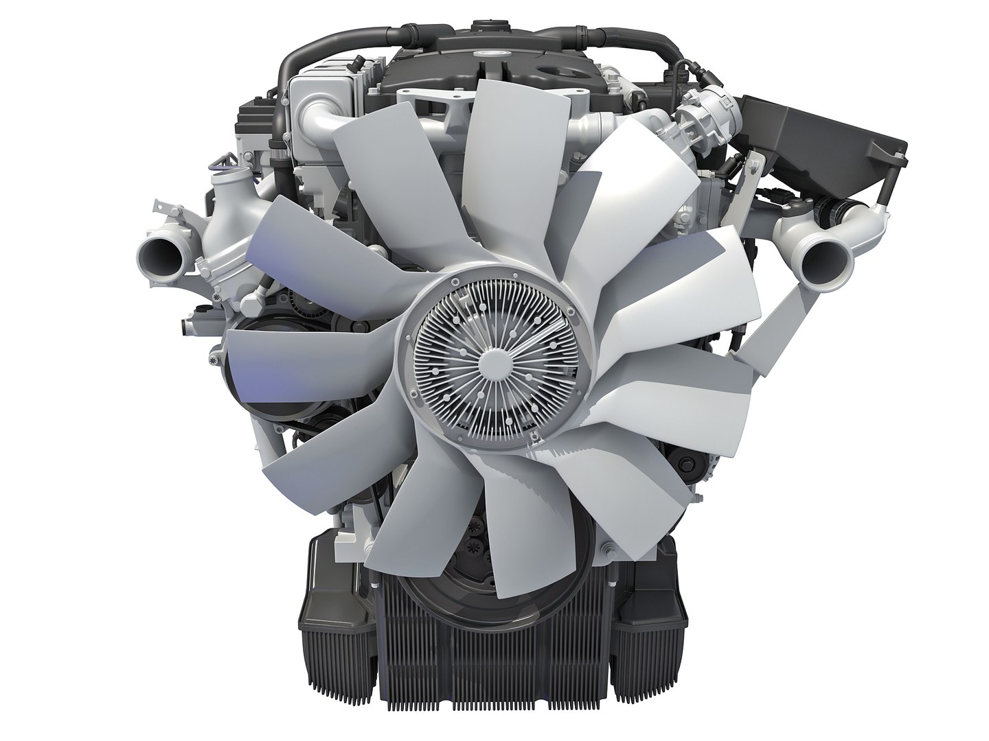 3D Detroit Dd5 Diesel Engine Model - TurboSquid 1411342