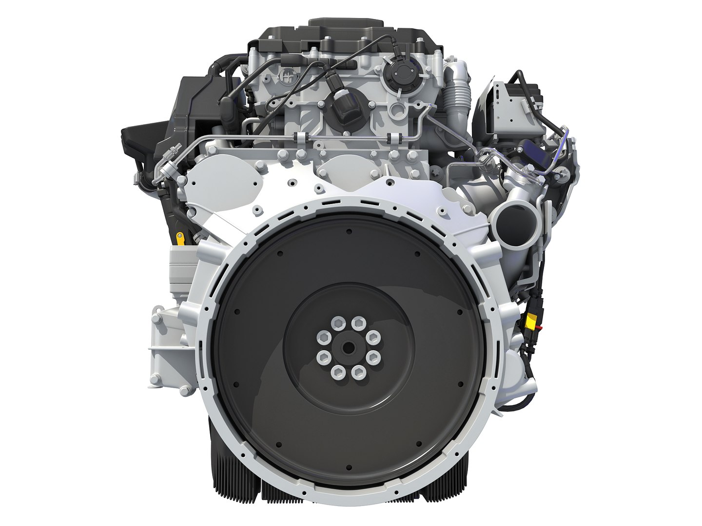 3D Detroit Dd5 Diesel Engine Model - TurboSquid 1411342