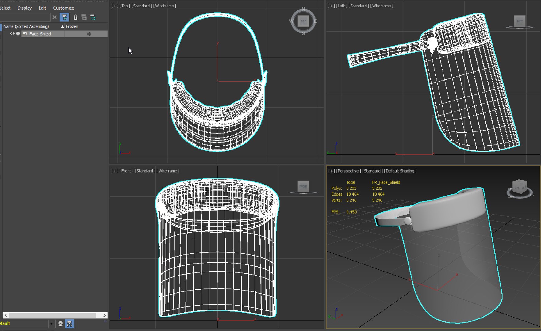 Protective Face Shield 3D Model - TurboSquid 1553198