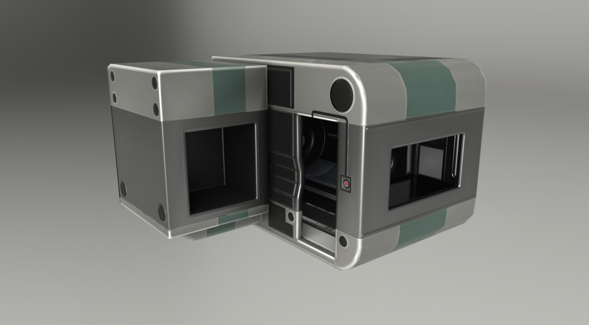 3d Futuristic Living Module Basic