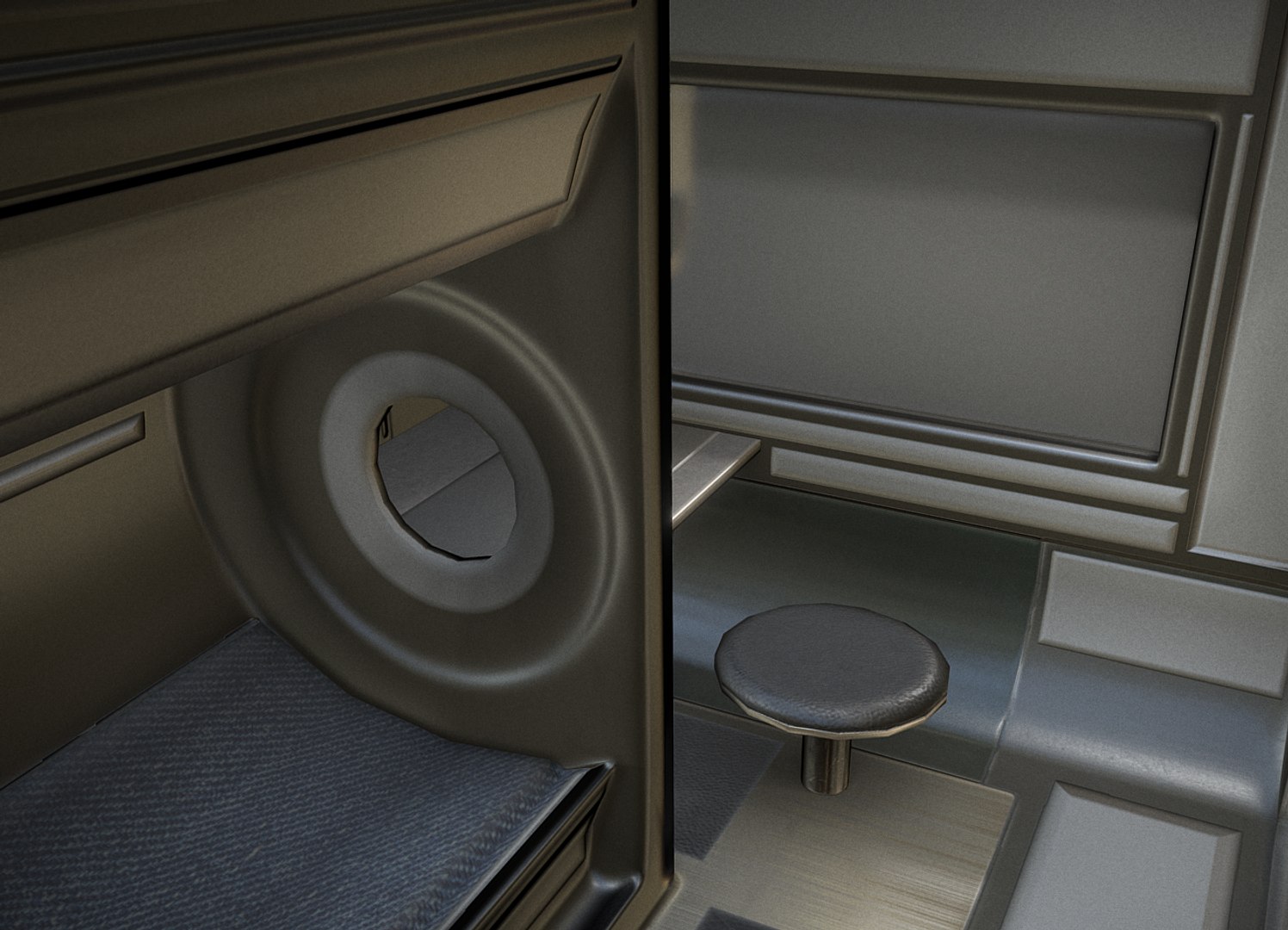 3d Futuristic Living Module Basic