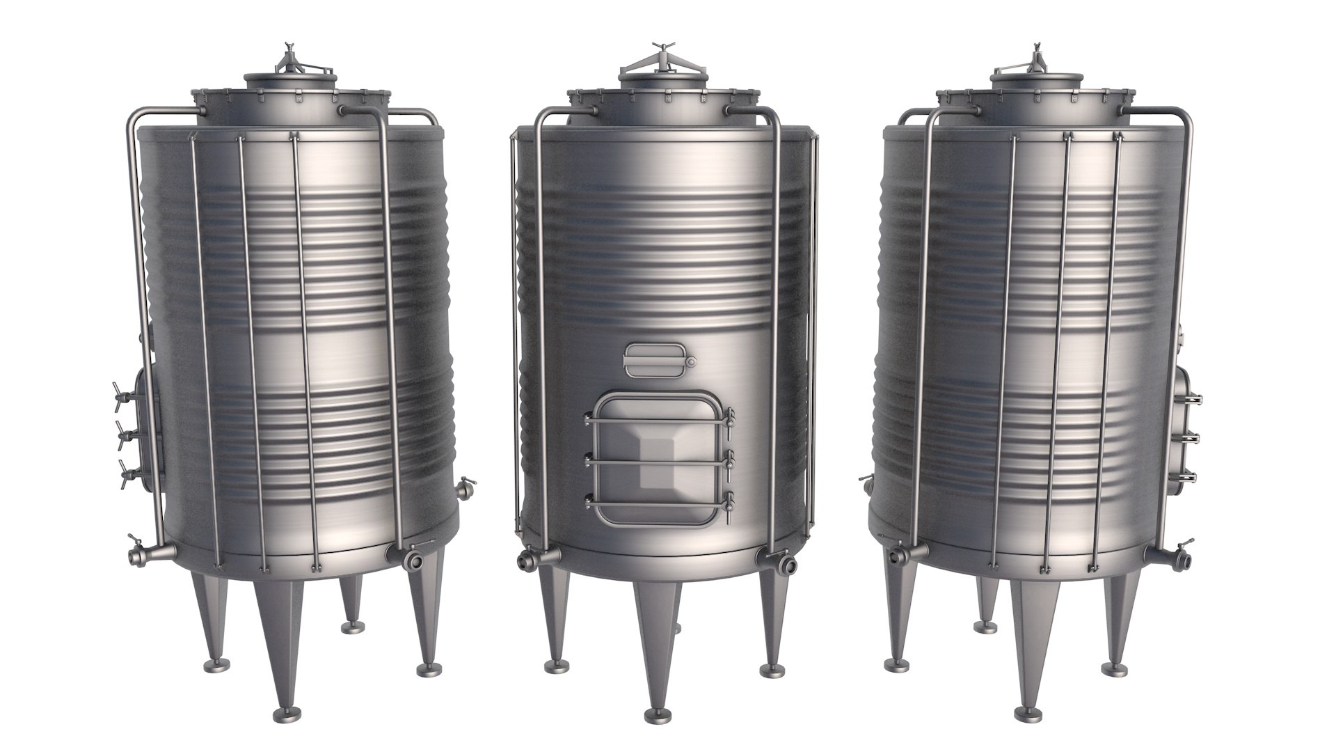 3D Steel Wine Tank - TurboSquid 2432142