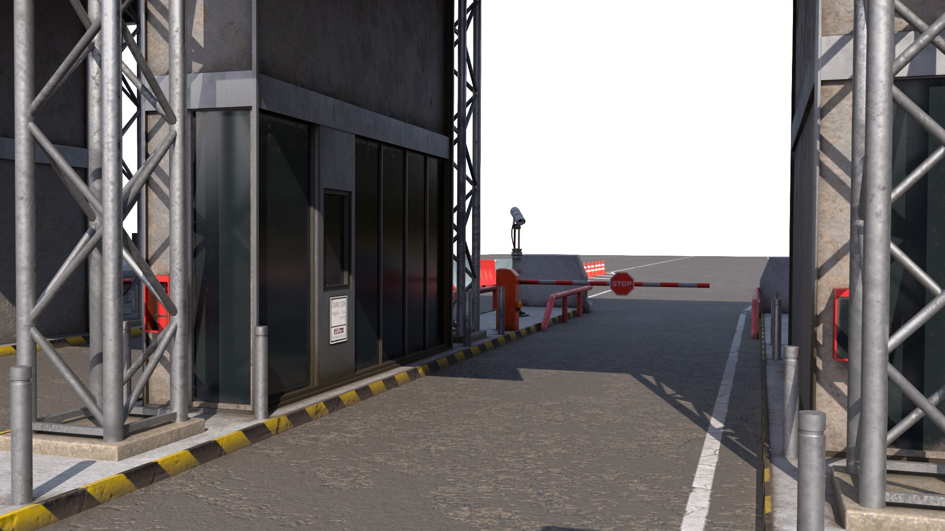 3D Toll Booth Model - TurboSquid 1820990