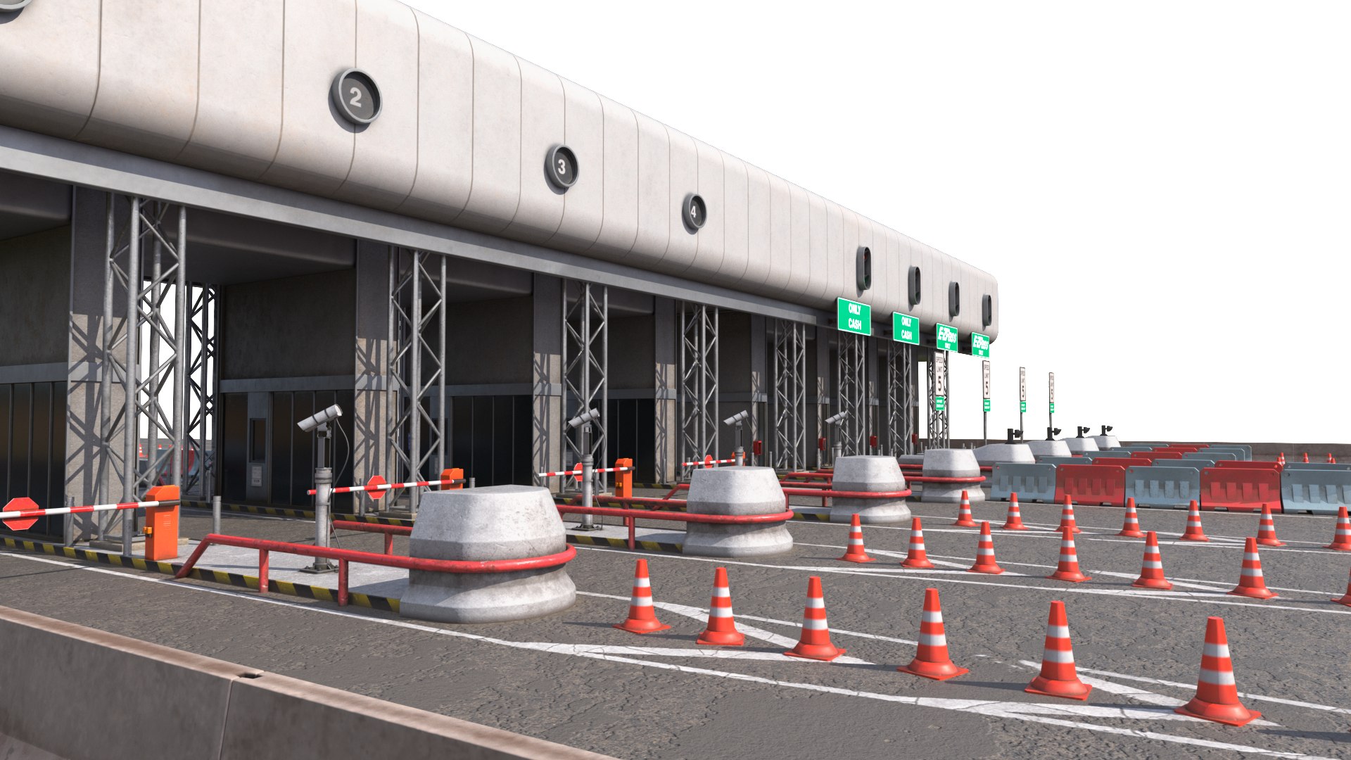 3D Toll Booth Model - TurboSquid 1820990