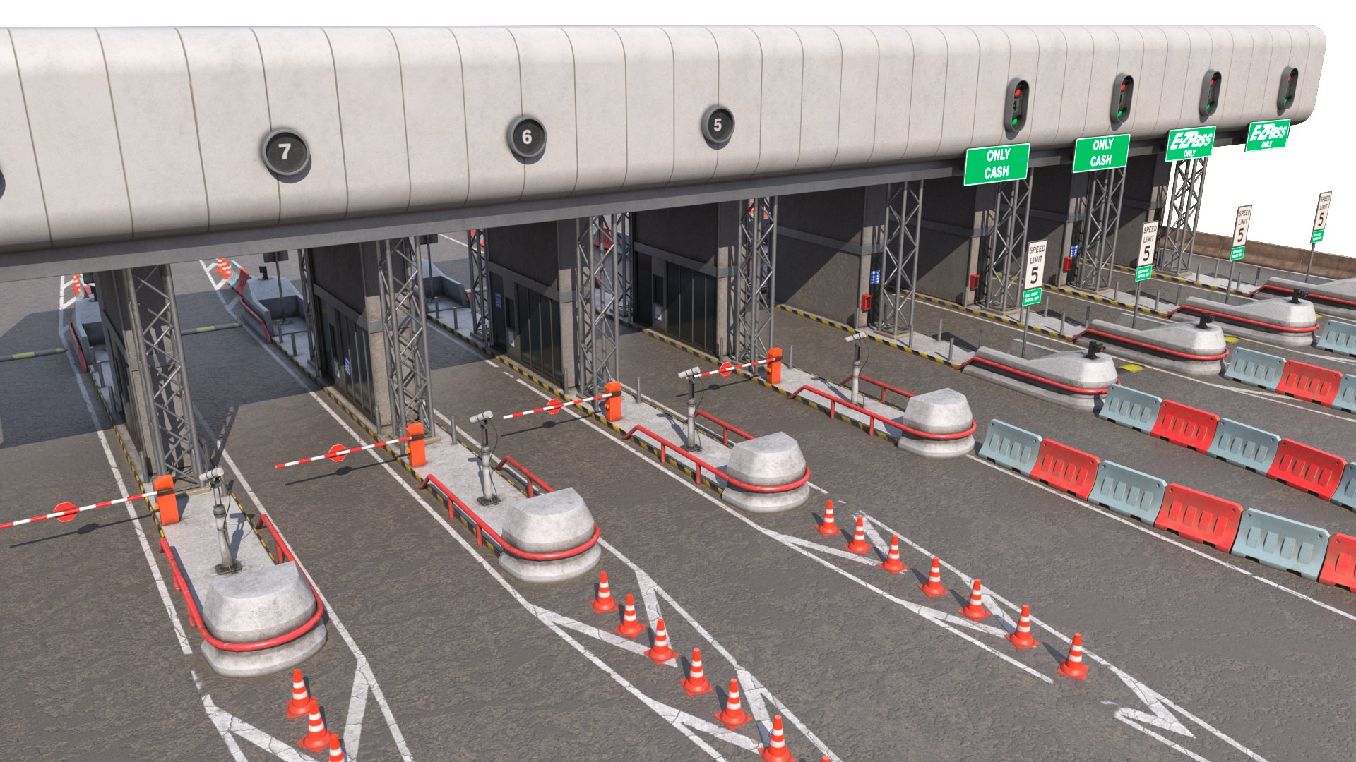 3D Toll Booth Model - TurboSquid 1820990