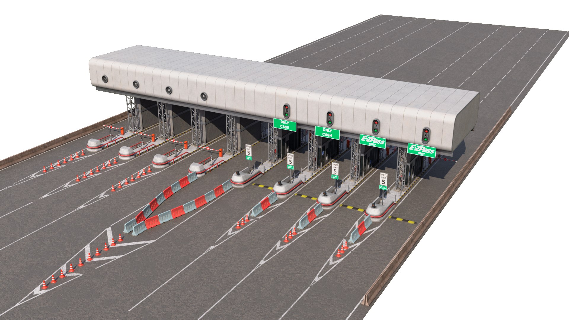 3D Toll Booth Model - TurboSquid 1820990