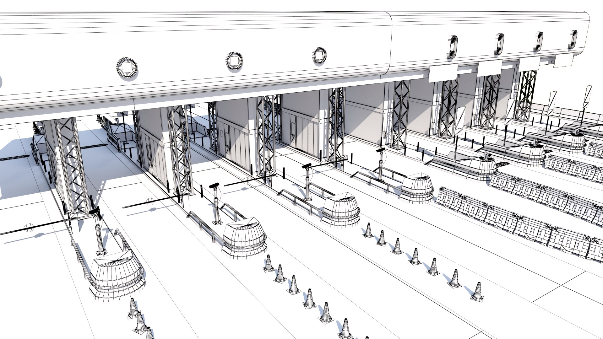 3D Toll Booth Model - TurboSquid 1820990