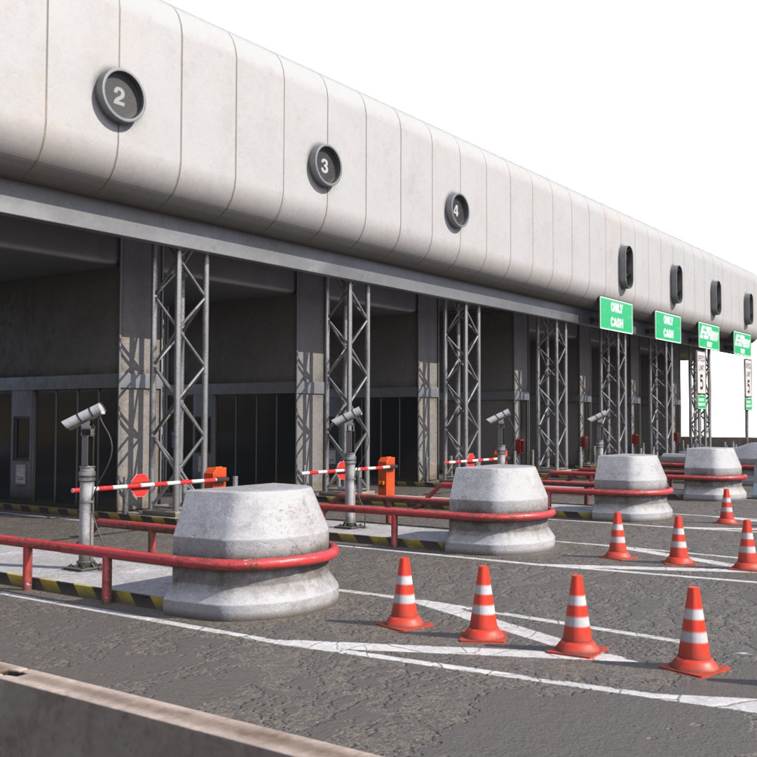 3D Toll Booth Model - TurboSquid 1820990