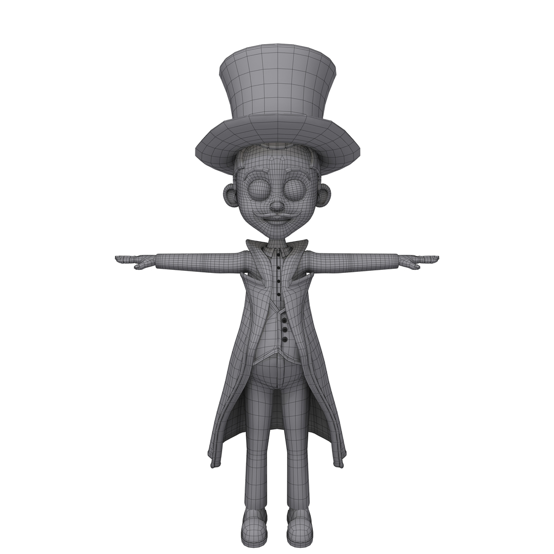 Magician Cartoon 3D Model - TurboSquid 1500655
