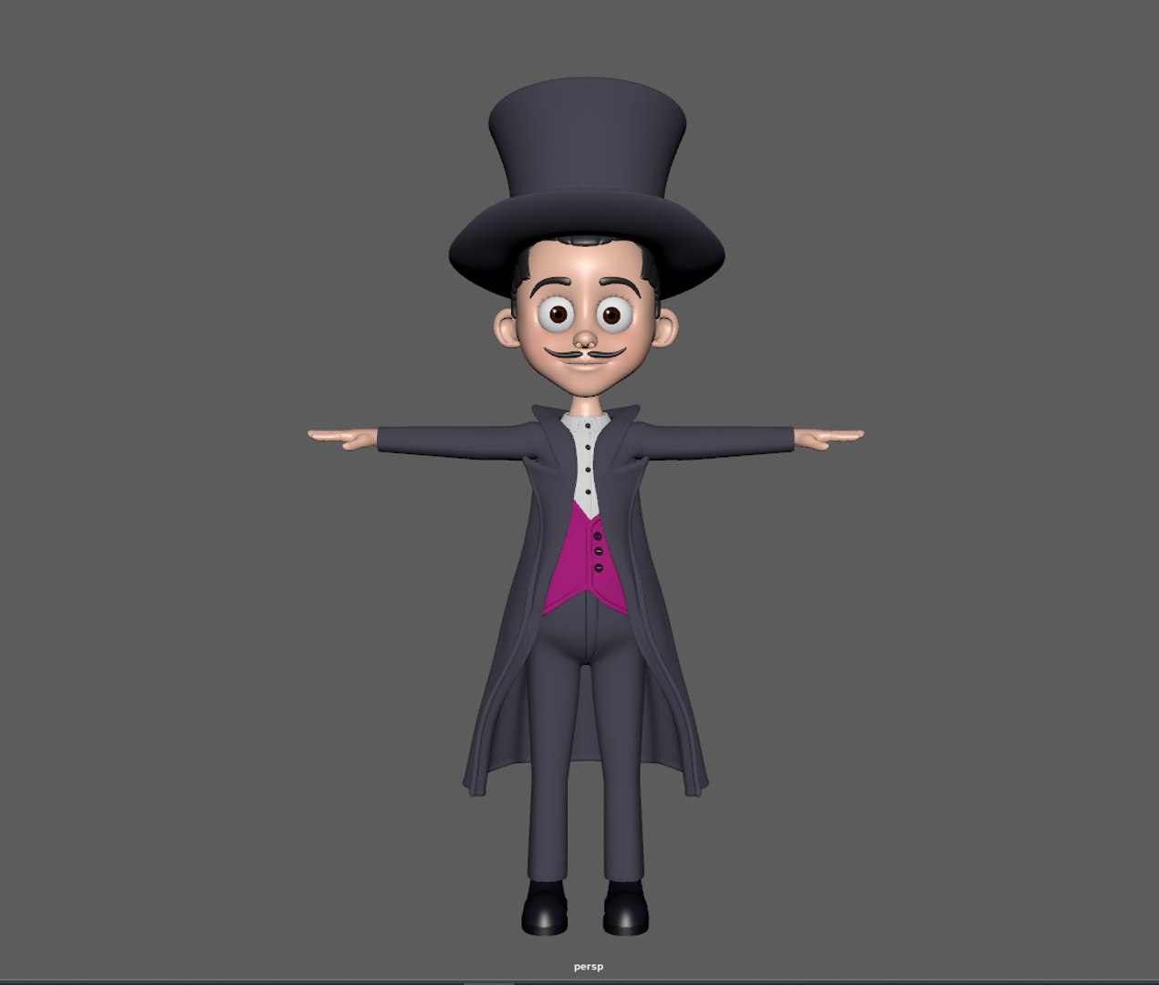 Magician Cartoon 3D Model - TurboSquid 1500655