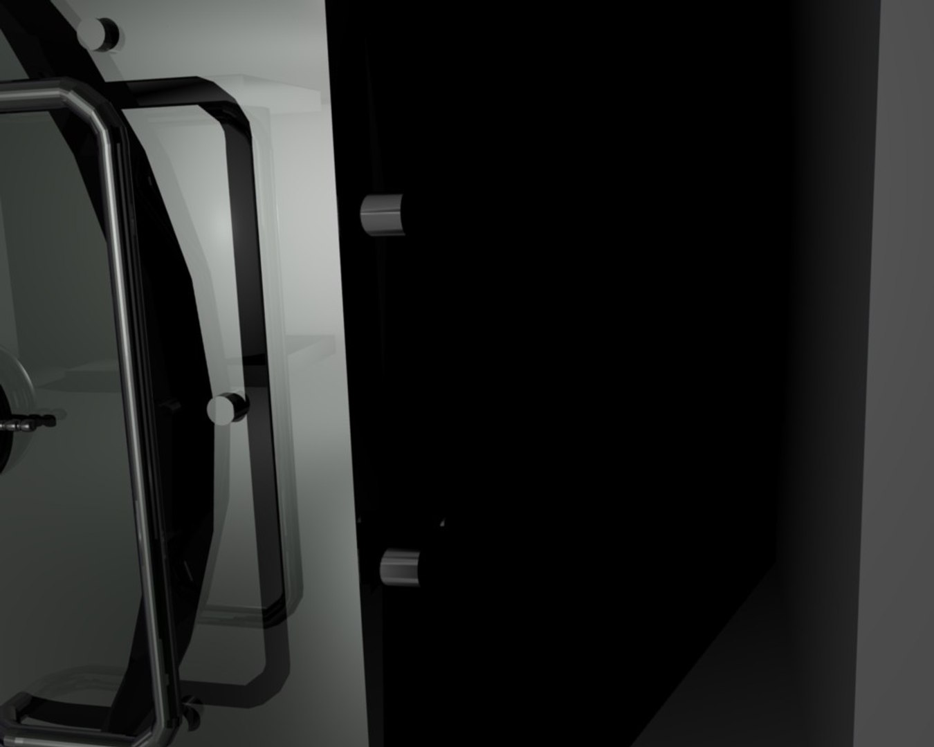 3d High-tech Vault Safe Locking Model