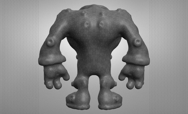 fat alien 3d obj