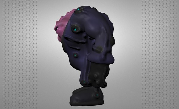 fat alien 3d obj