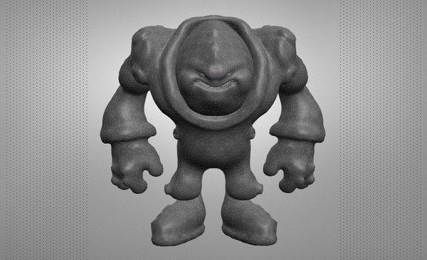 fat alien 3d obj