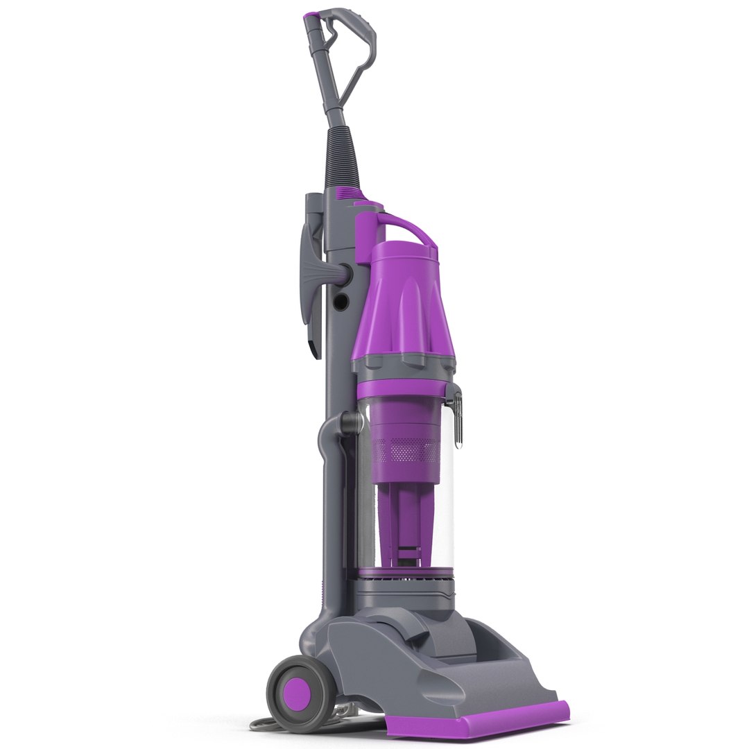 3d Model Stand Vacuum Cleaner Violet