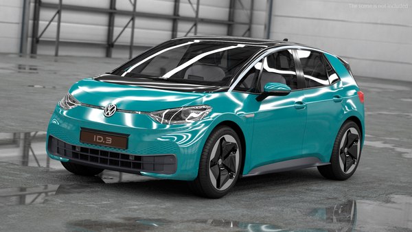 3D Volkswagen ID3 Makena Turquoise - TurboSquid 1828144