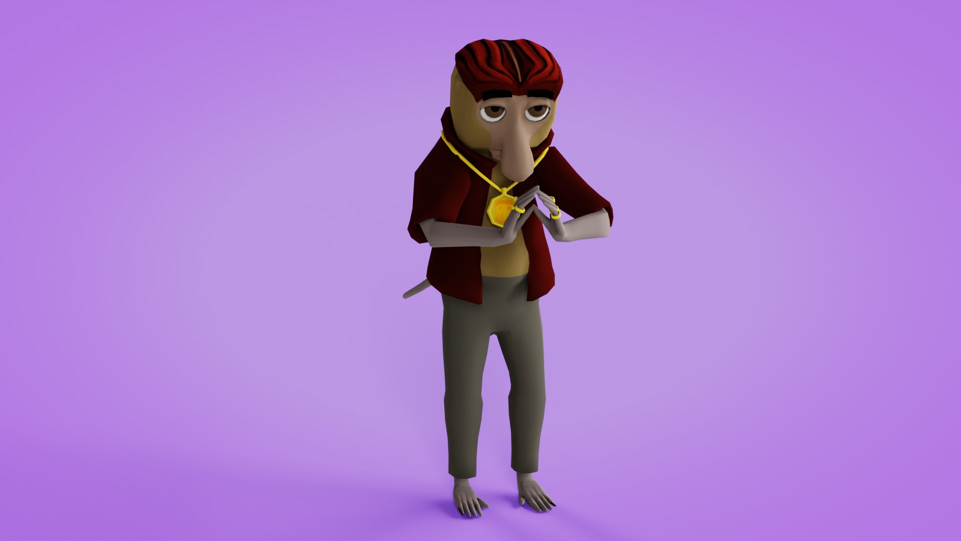 3D Animated Cartoon Proboscis Monkey - TurboSquid 2218033