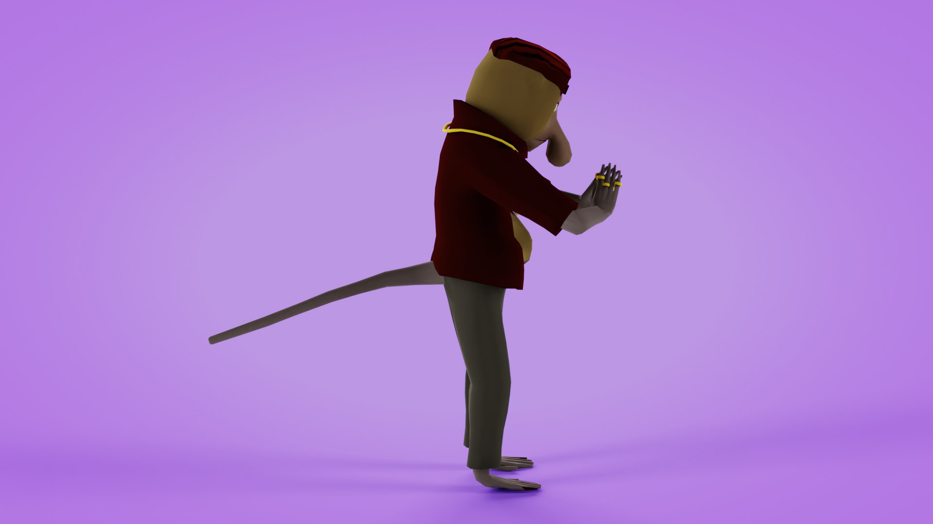 3D Animated Cartoon Proboscis Monkey - TurboSquid 2218033