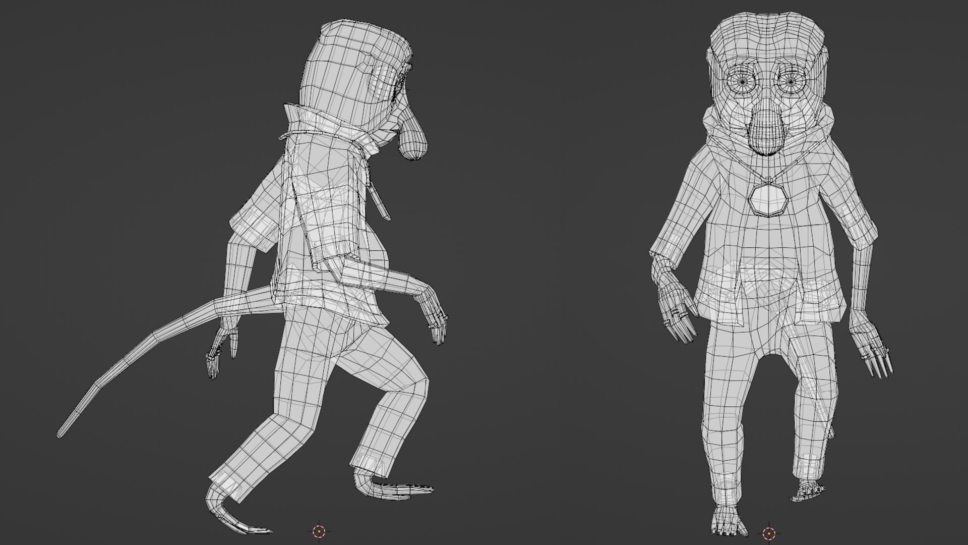 3D Animated Cartoon Proboscis Monkey - TurboSquid 2218033