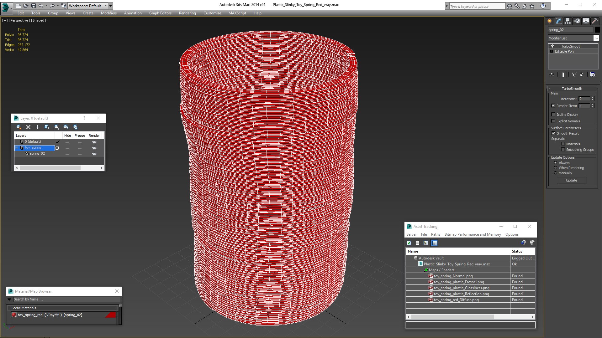 3D Plastic Slinky Toy Spring Model - TurboSquid 1488354