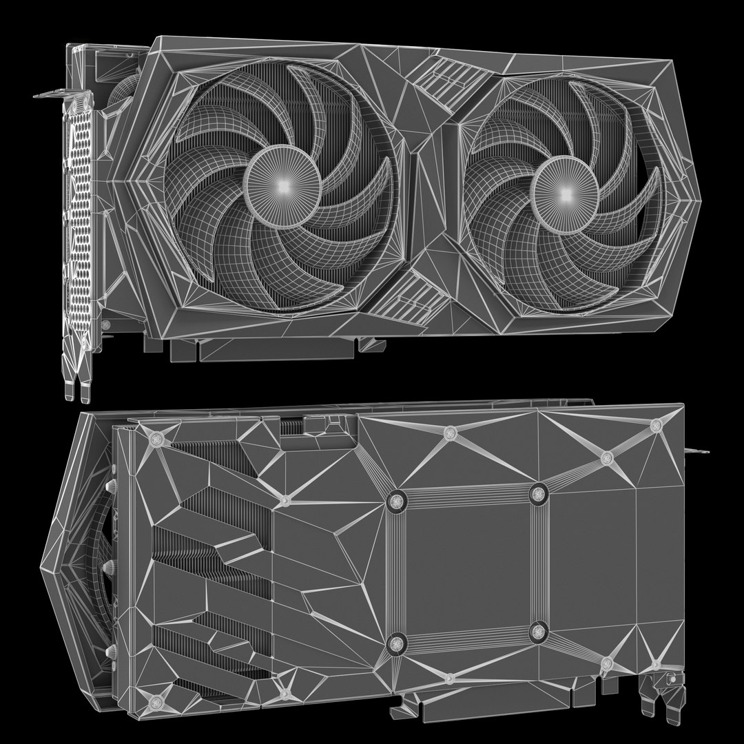 MSI RTX 3050 GAMING X 3D Model - TurboSquid 2142141