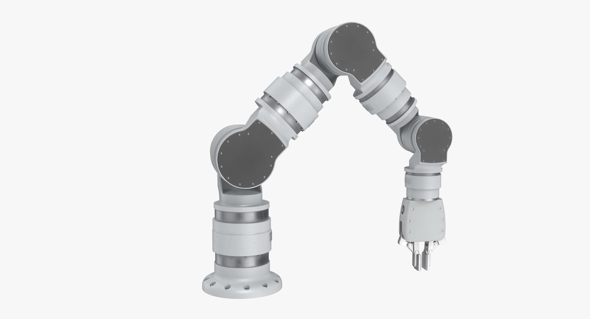 3D Robotic Arm 3 White Parallel Gripper Model - TurboSquid 2300260