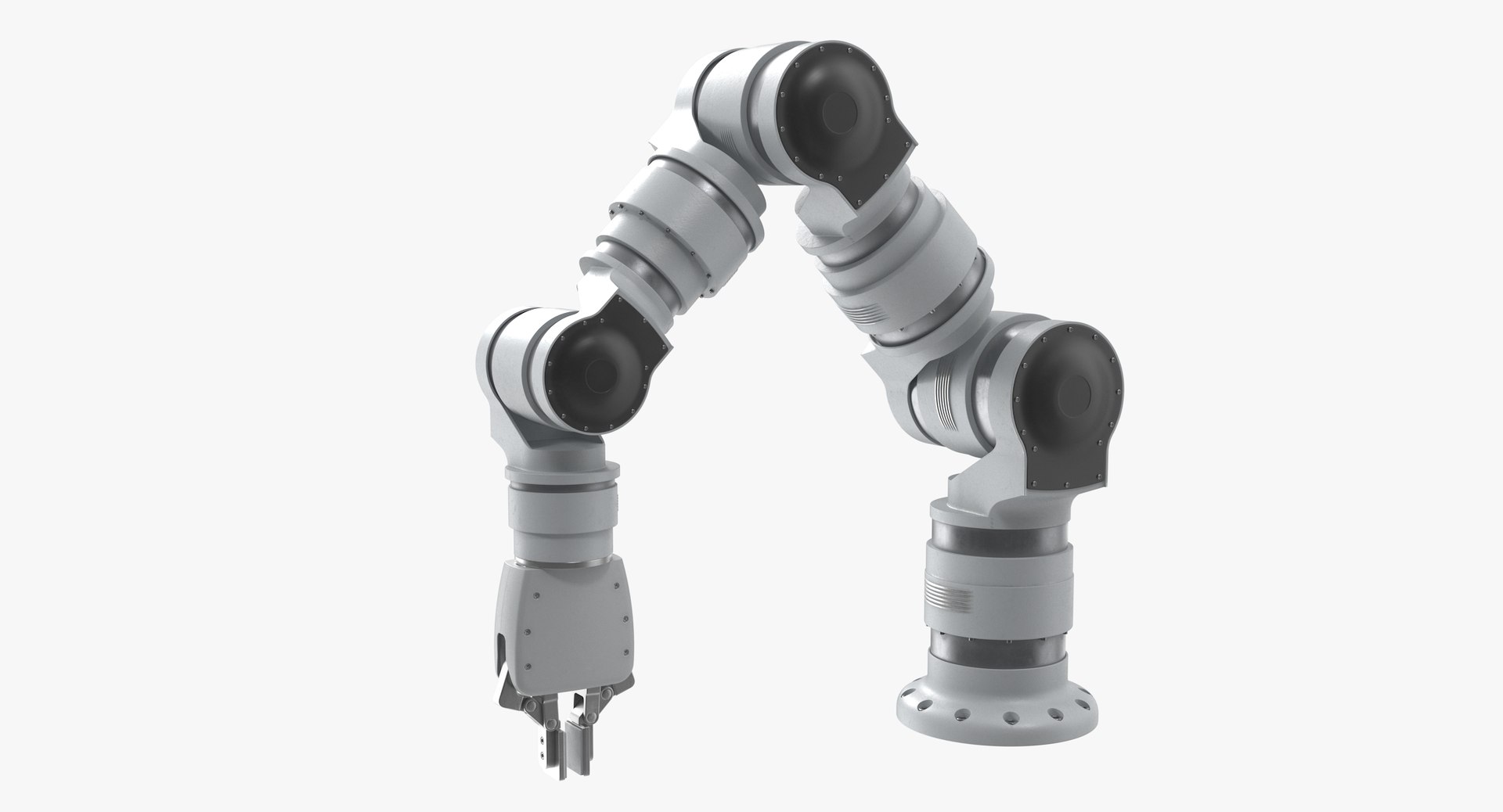 3D Robotic Arm 3 White Parallel Gripper Model - TurboSquid 2300260