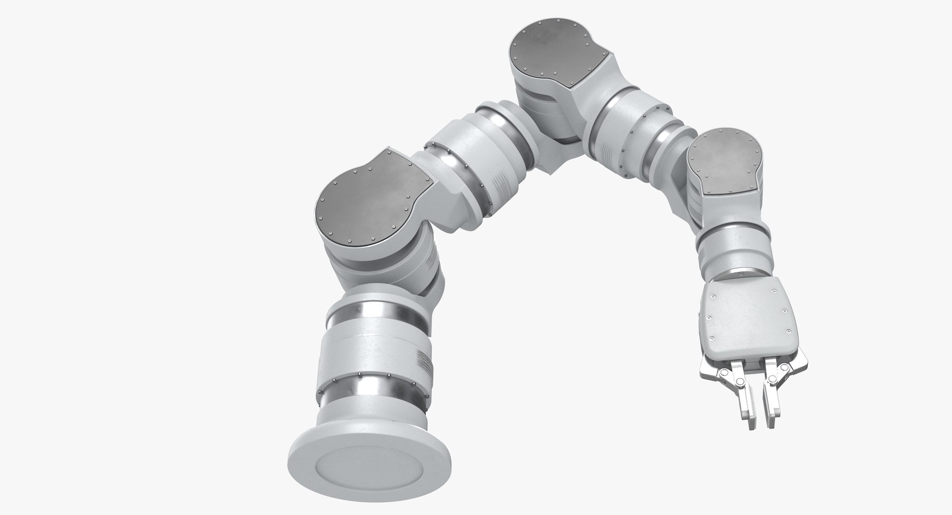 3D Robotic Arm 3 White Parallel Gripper Model - TurboSquid 2300260