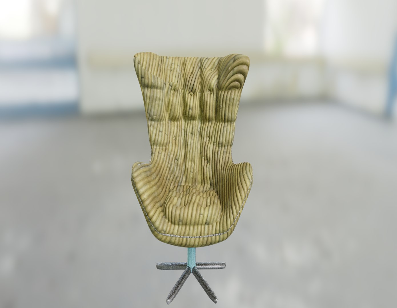 High Back Chair Model - TurboSquid 2372346