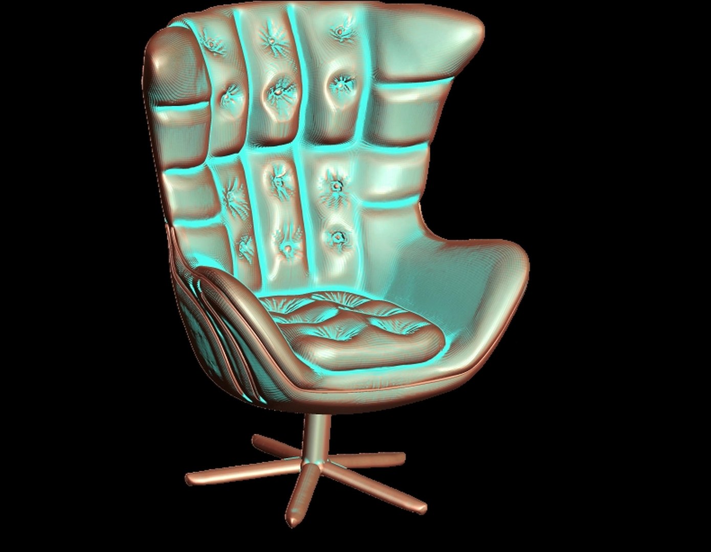 High Back Chair Model - TurboSquid 2372346