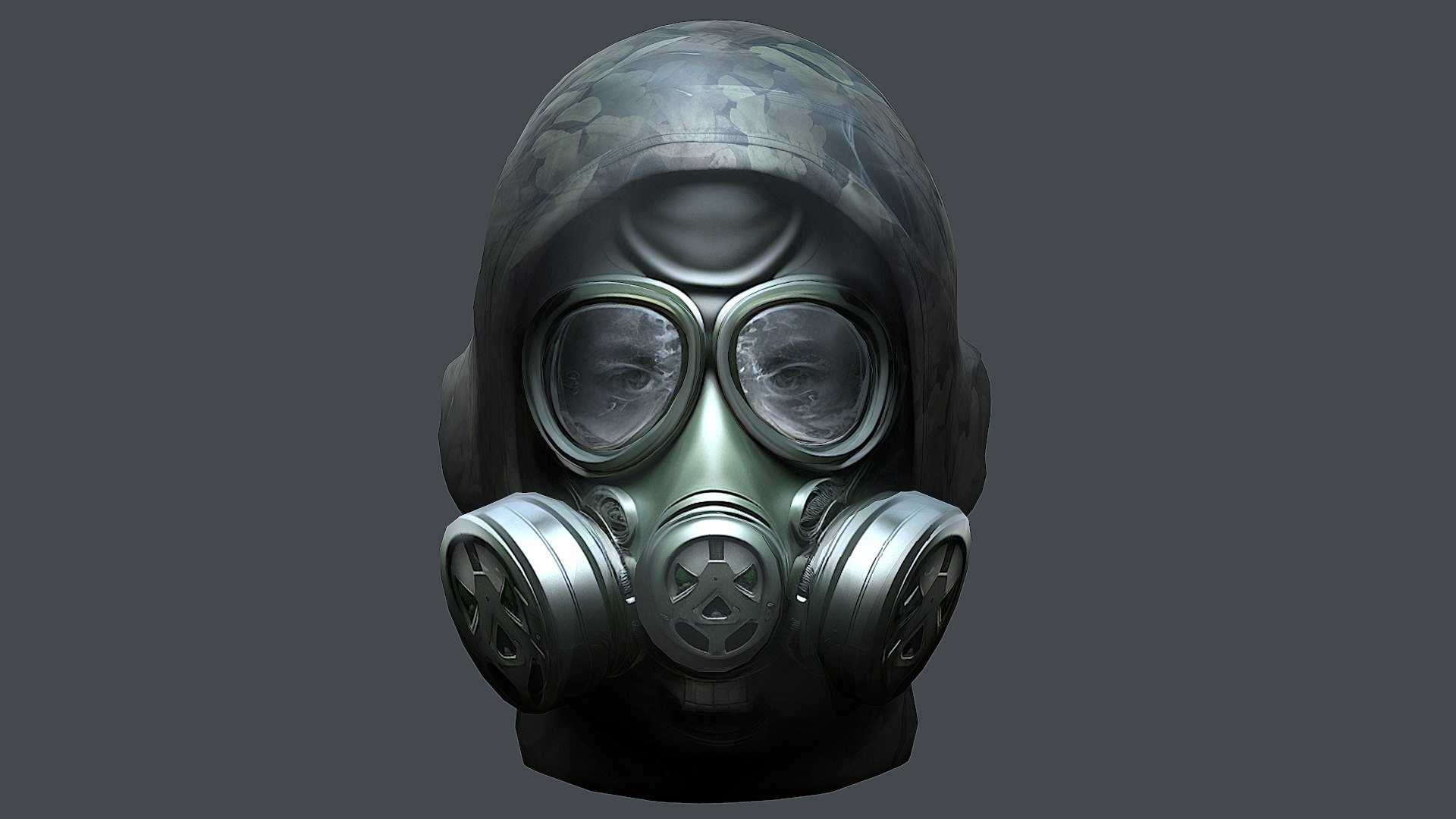 Gas Mask Protection Futuristic Isolated Equipment 3D - TurboSquid 2036216
