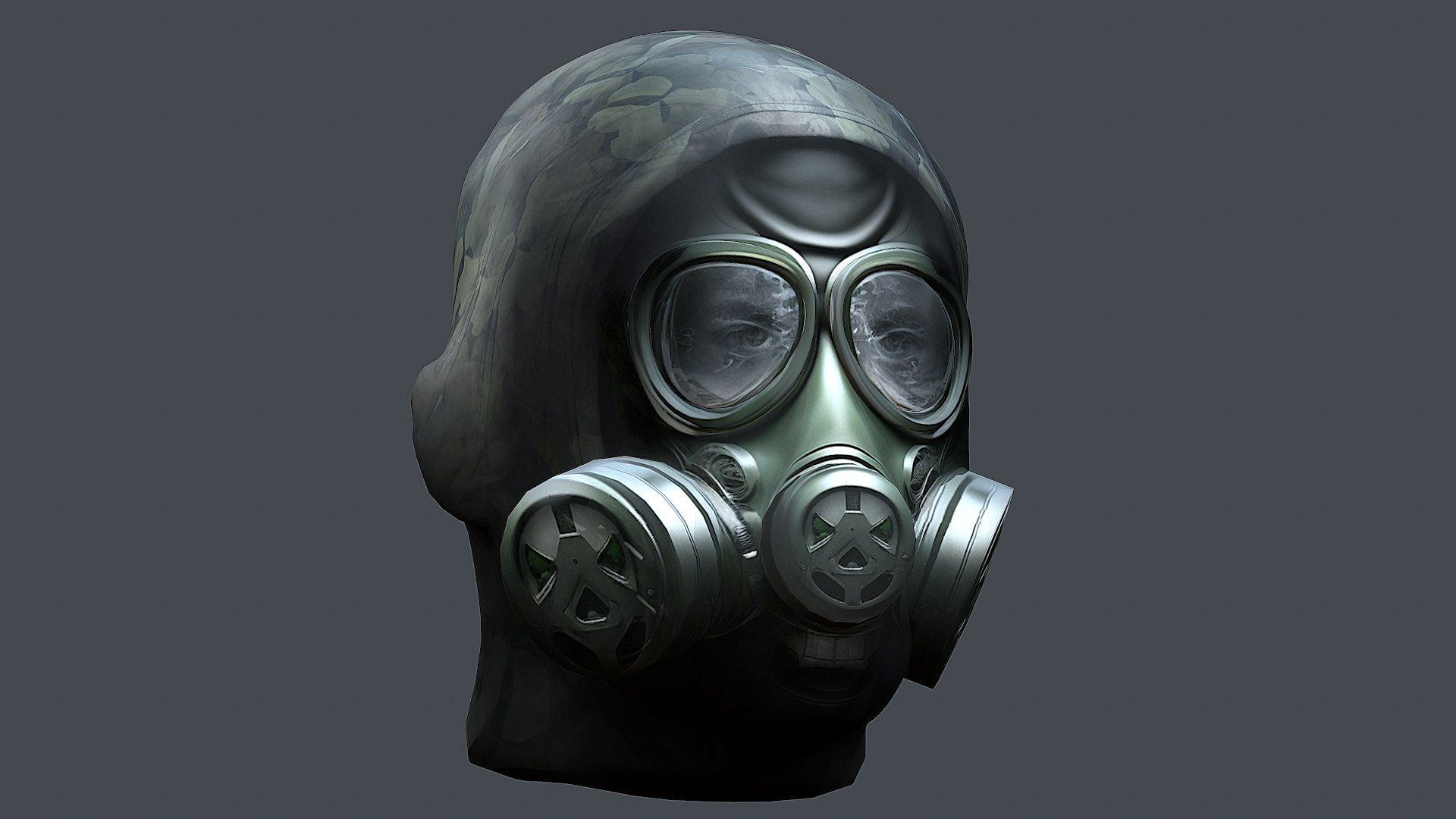 Gas Mask Protection Futuristic Isolated Equipment 3D - TurboSquid 2036216