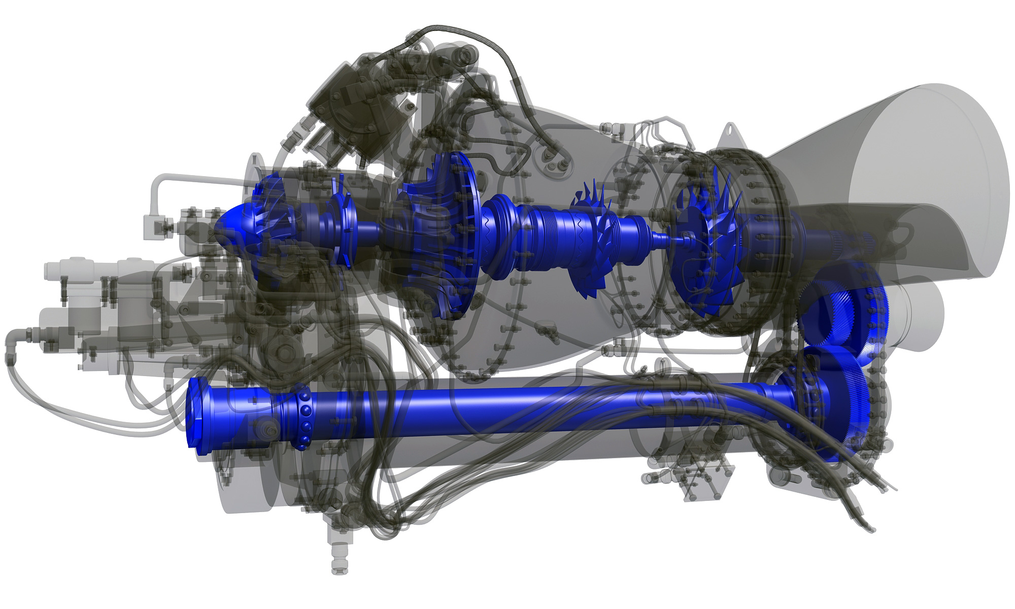 Turbomeca Arriel 2 터보 샤프트 헬리콥터 엔진 3D 모델 - TurboSquid 1061788