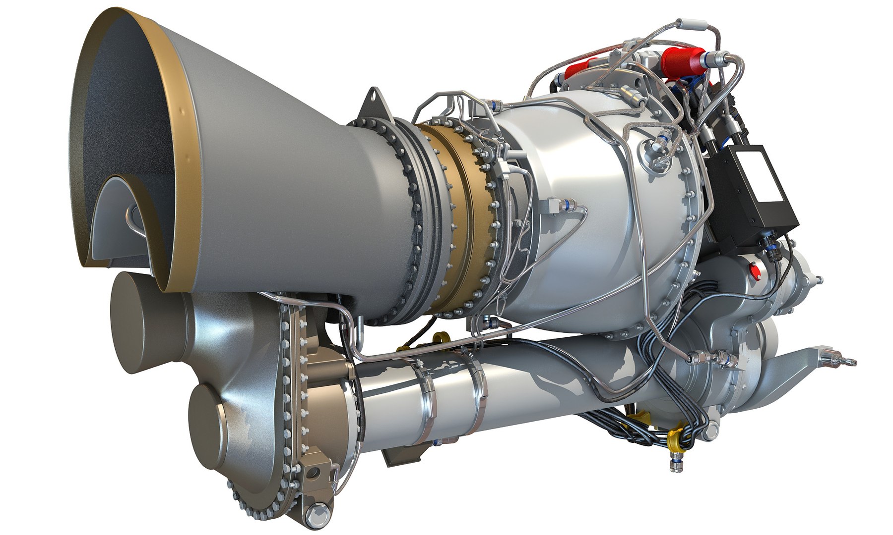 Turbomeca Arriel 2 Turboshaft 3d Model