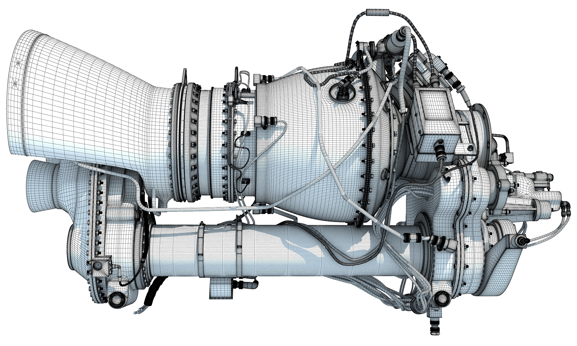 Turbomeca Arriel 2 터보 샤프트 헬리콥터 엔진 3D 모델 - TurboSquid 1061788