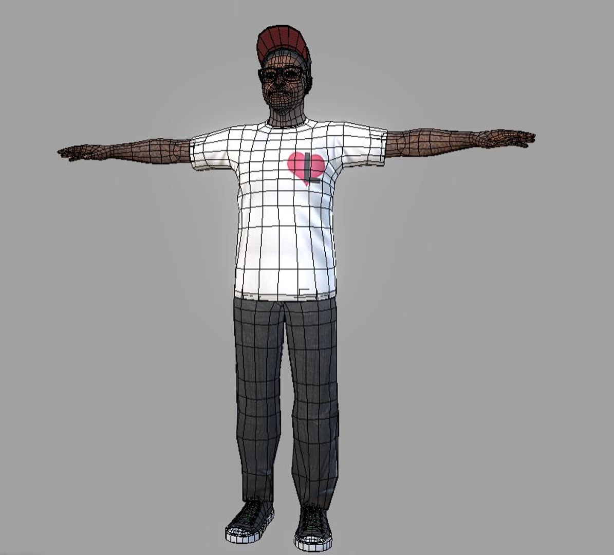 3D Black Urban Guy Model - TurboSquid 1211038