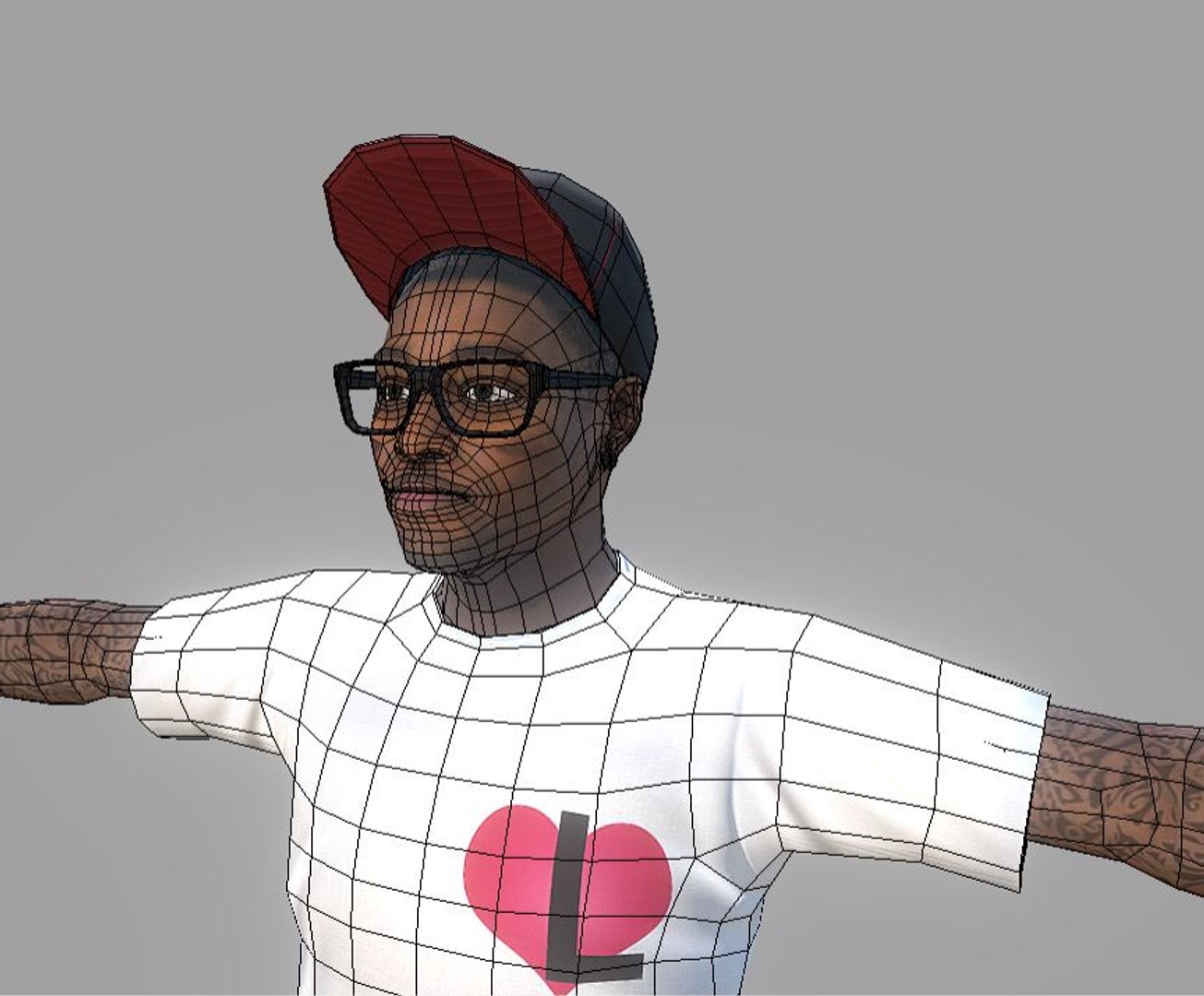 3D Black Urban Guy Model - TurboSquid 1211038