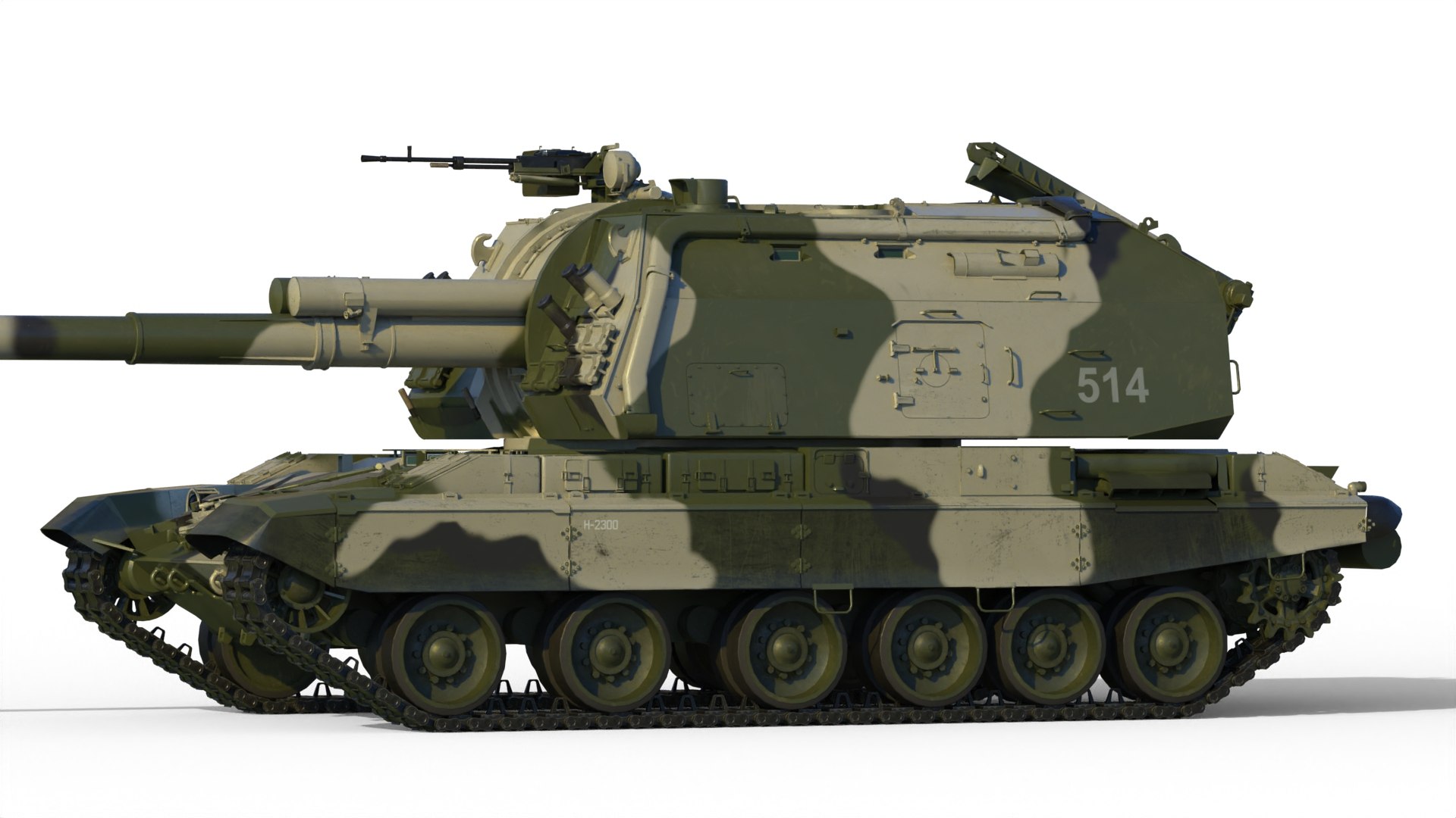 3D Msta-S 2S19 Self-propelled Howitzer - TurboSquid 2263802