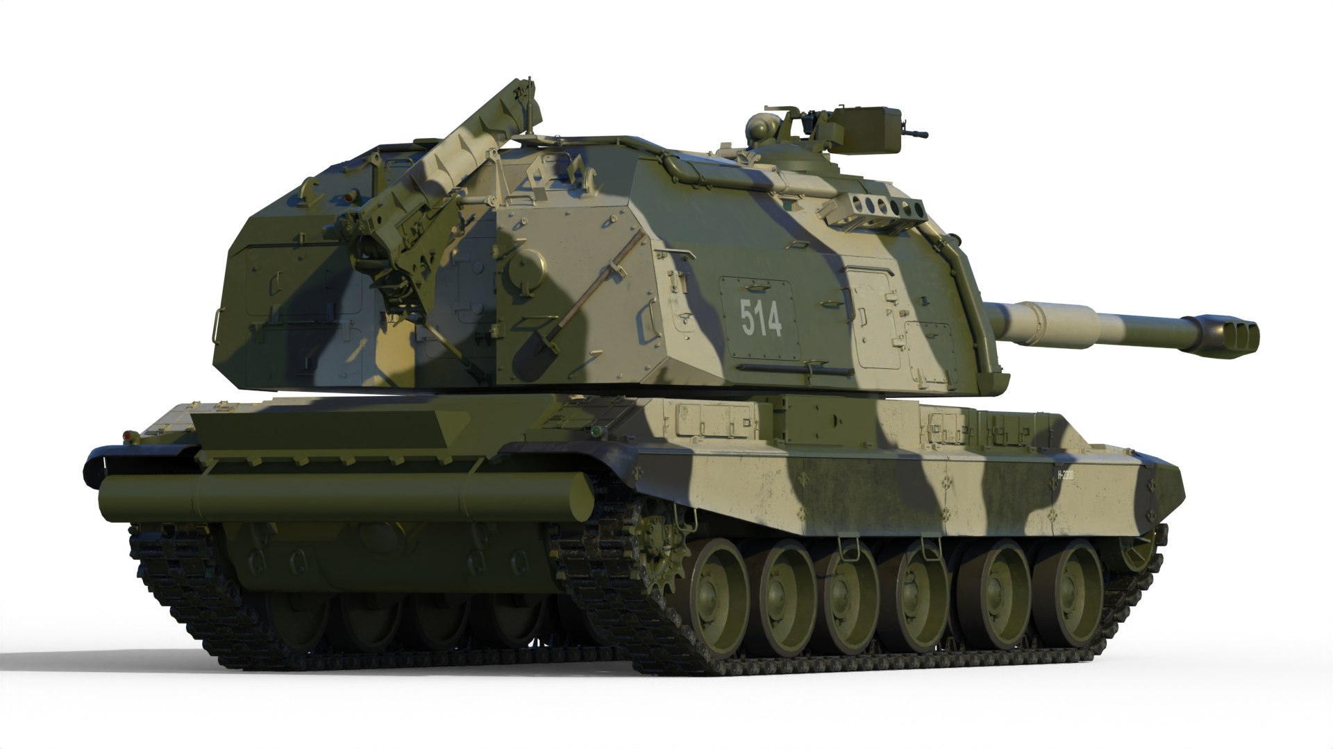 3D Msta-S 2S19 Self-propelled Howitzer - TurboSquid 2263802