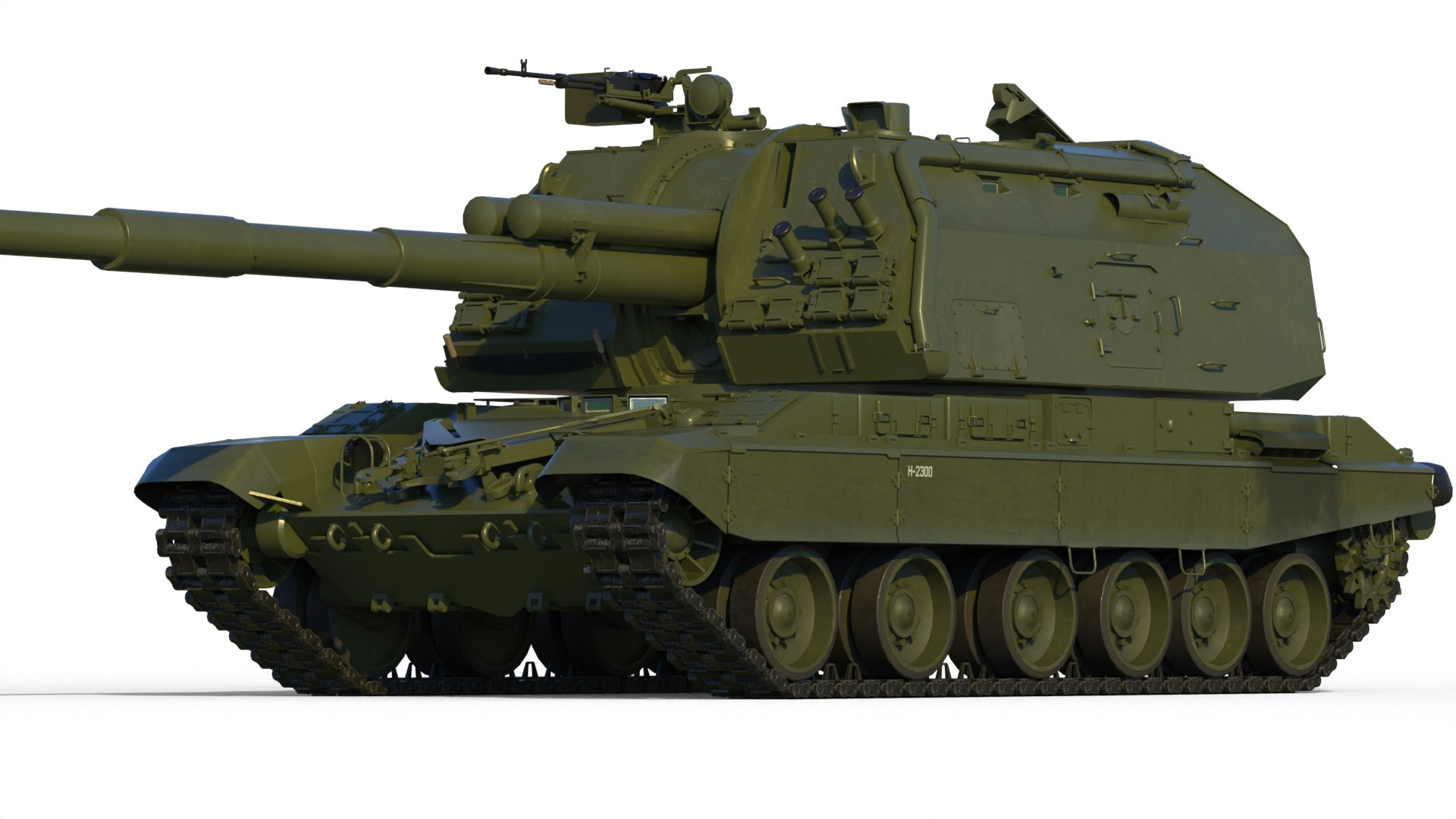 3D Msta-S 2S19 Self-propelled Howitzer - TurboSquid 2263802