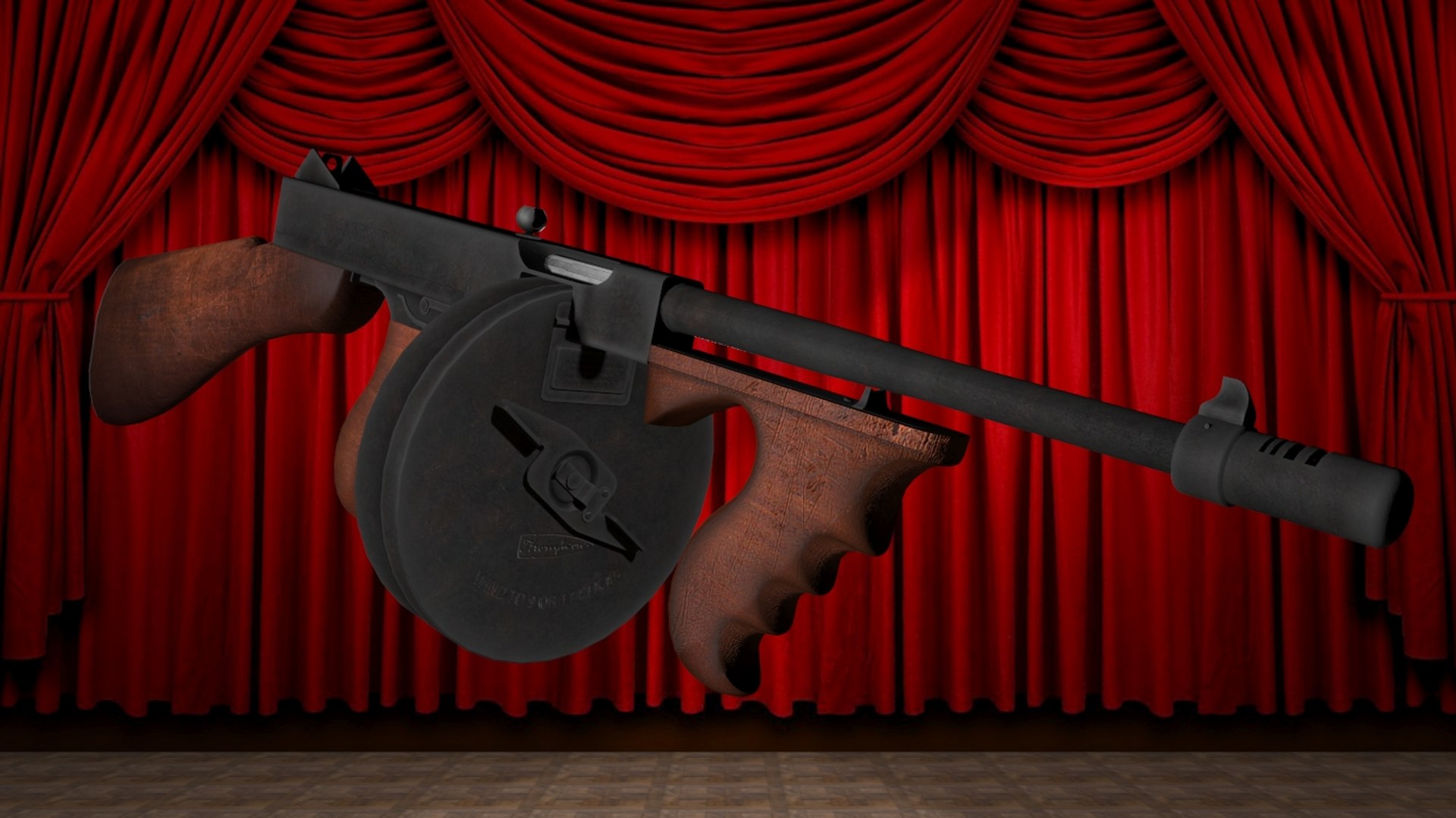 3d M1928 Gun Thompson Model